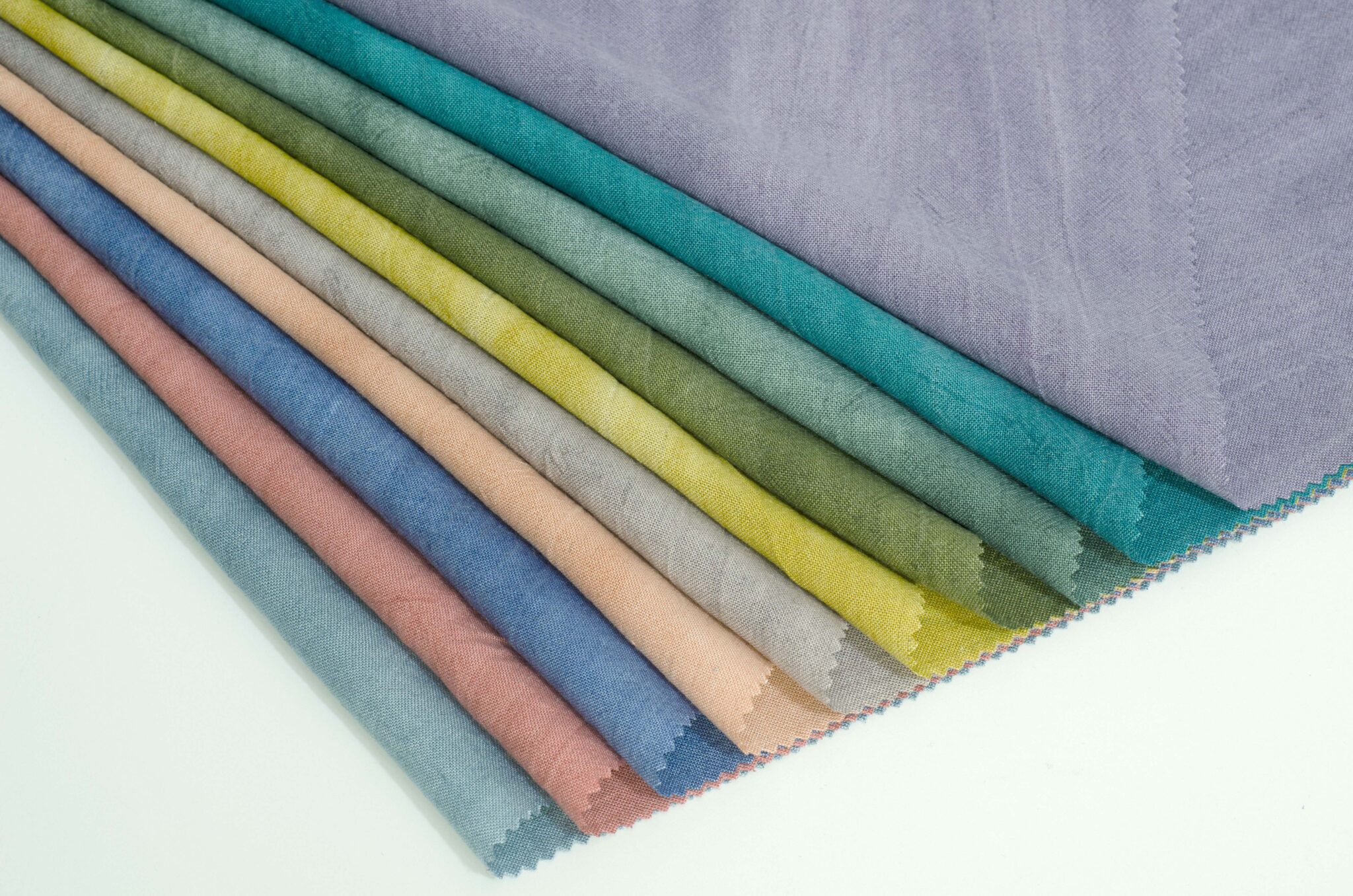 Linen Rayon Textured Fabric - 133g Lightweight, 137cm Width, Unique ...