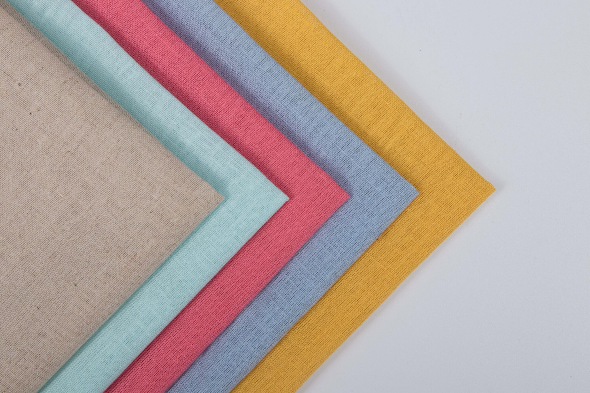 Linen Cotton Blend Fabric - 135cm Width, 55% Linen 45% Cotton - Natural ...