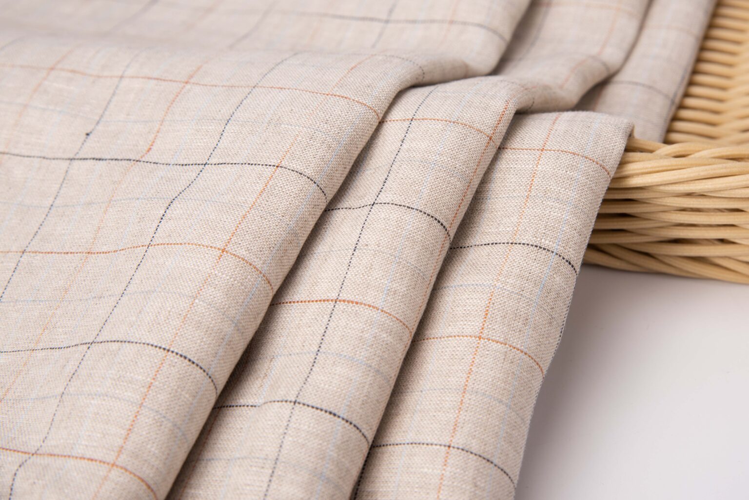 100% Linen Yarn Dyed Stripe Fabric – Lightweight Pastel Cloth for ...